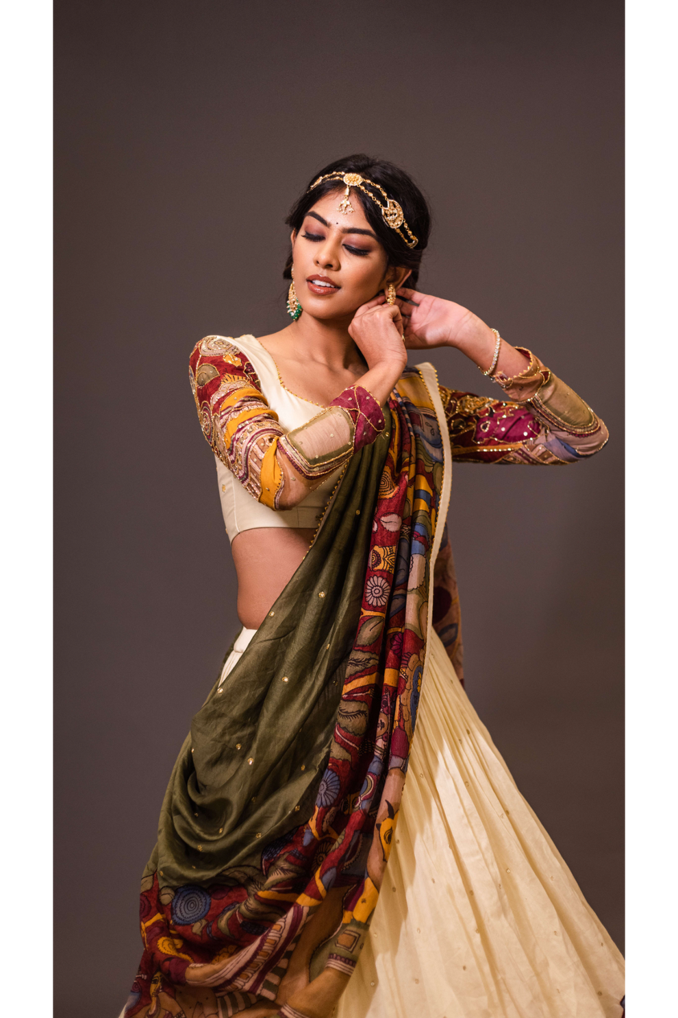 RADHA KRISHNA LEHENGA – Aindhri by Mahitha