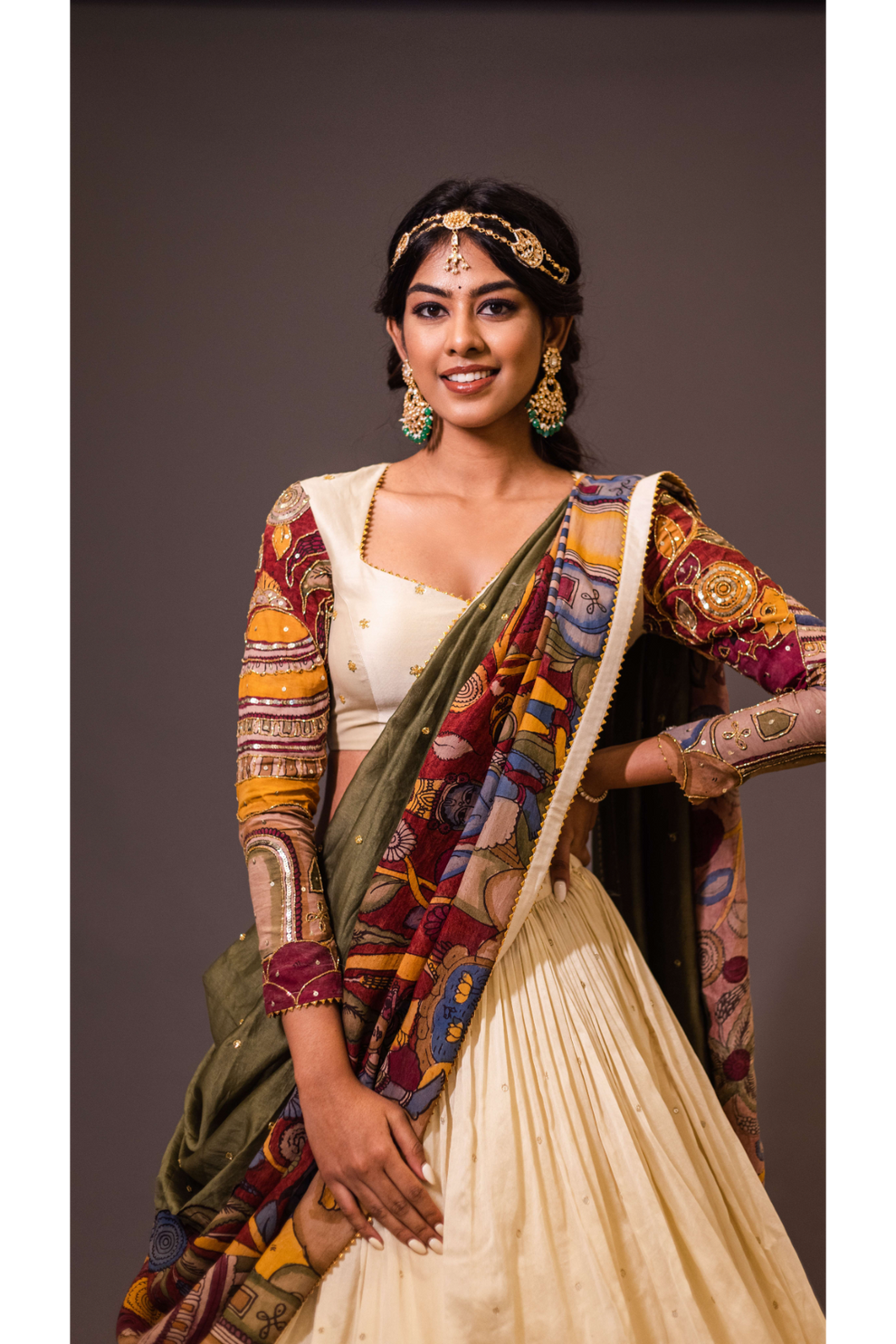 RADHA KRISHNA LEHENGA – Aindhri by Mahitha