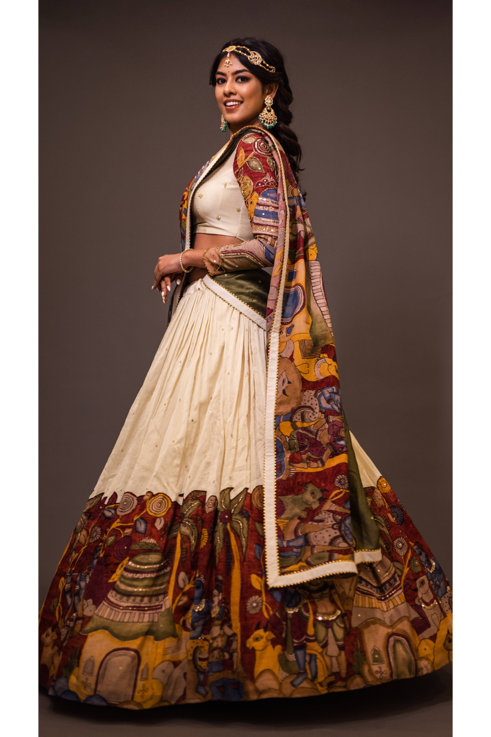 RADHA KRISHNA LEHENGA – Aindhri by Mahitha